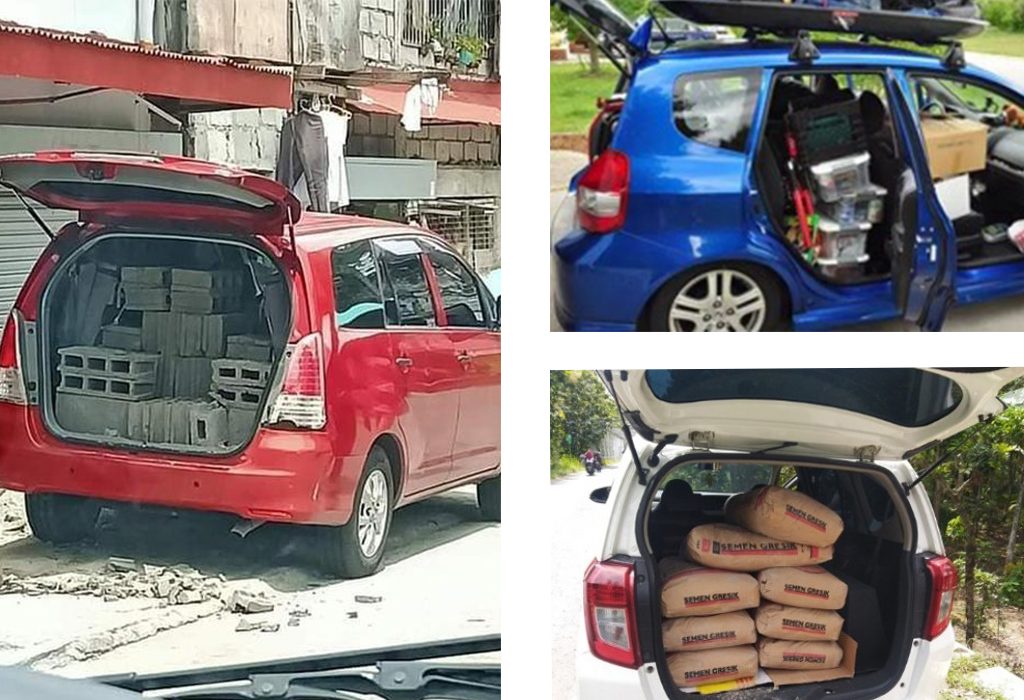 Mengangkut barang dengan mobil penumpang - Sewa Blind Van